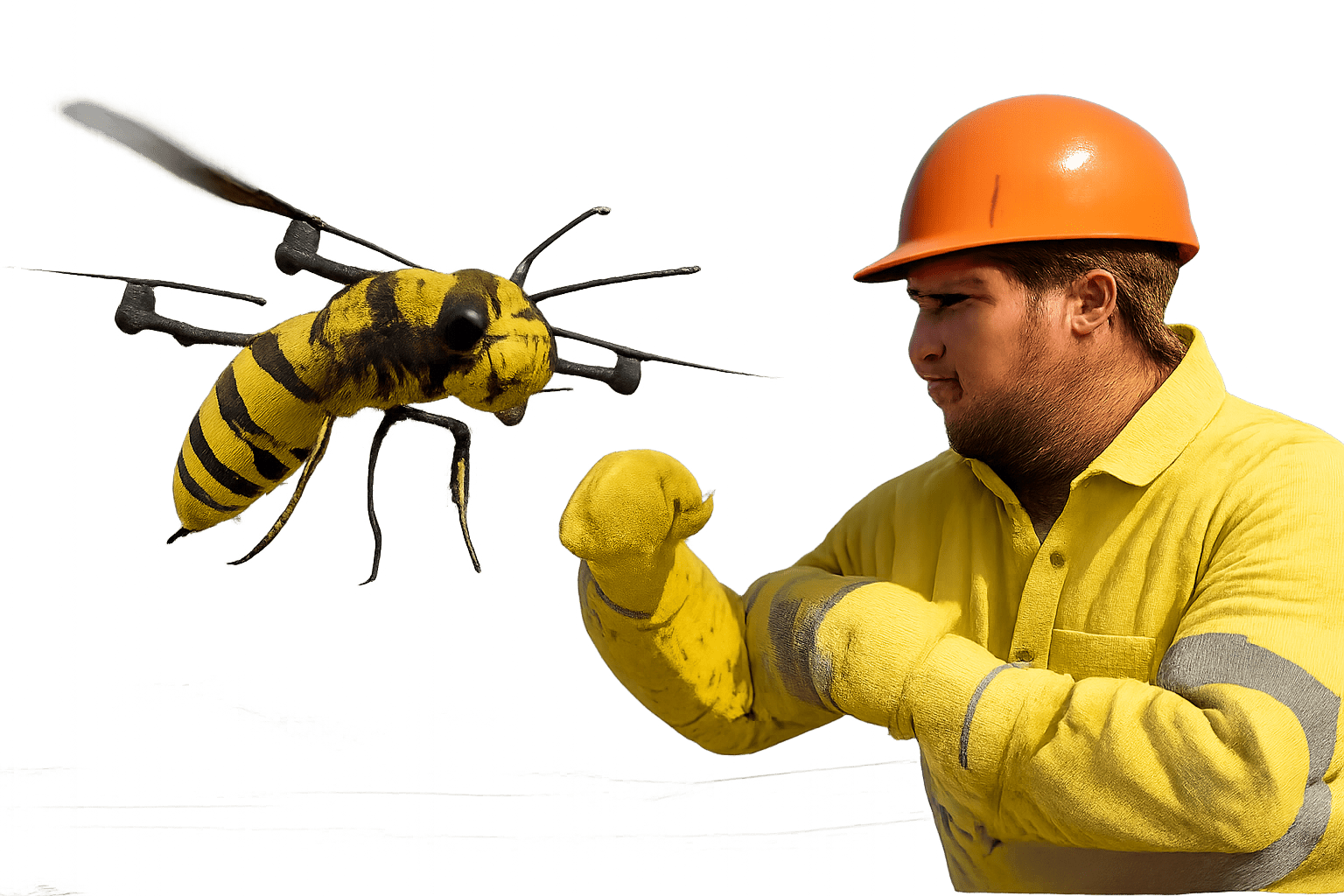 yellow jacket drone vs worker - awesomefootballnetwork.com